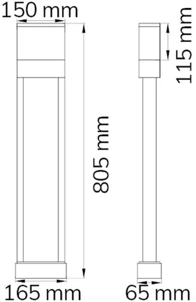 Wofi 12226 - LED Domovní číslo DIEGO LED/10,5W/230V 3000K IP54