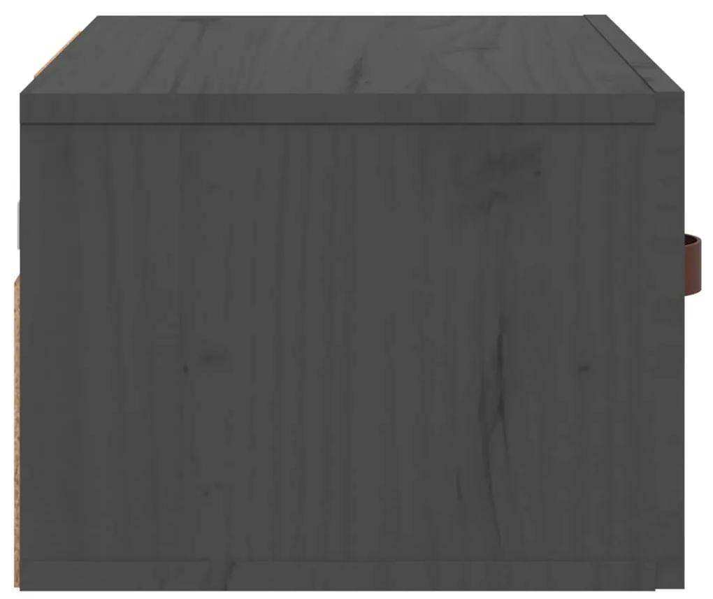 Nástěnné noční stolky 2 ks šedé 40x29,5x22 cm - Default Title