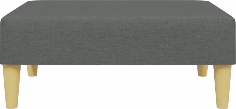 vidaXL 2místná rozkládací pohovka s podnožkou textil [3216244] Barva: světle šedá
