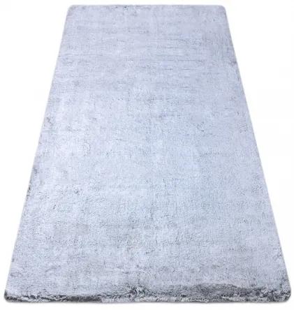 Kusový koberec Shaggy LAPIN šedý / slonová kost Rozměr: 120x160 cm