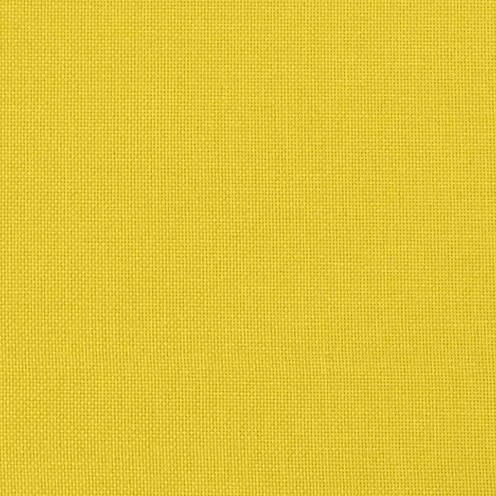 2dílná sedací souprava s polštáři světle žlutá textil 3201855