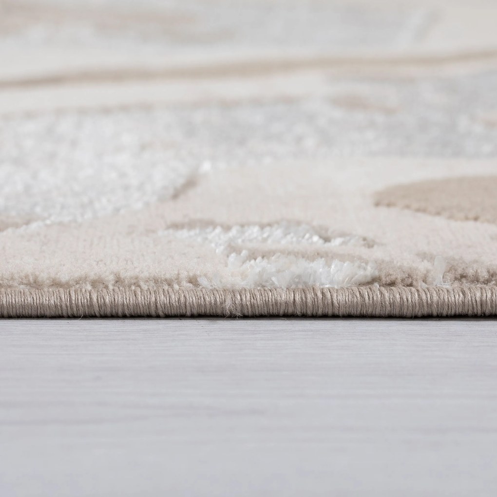 Flair Rugs, Kusový koberec Eris Marbled Natural, 80x150, béžová, kancelář
