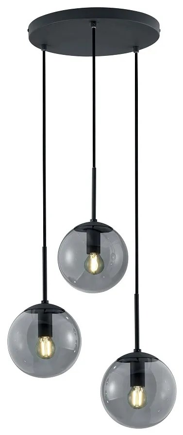 TRIO Závěsné svítidlo Balls Anthracite 3xE14 - Ø 30 cm