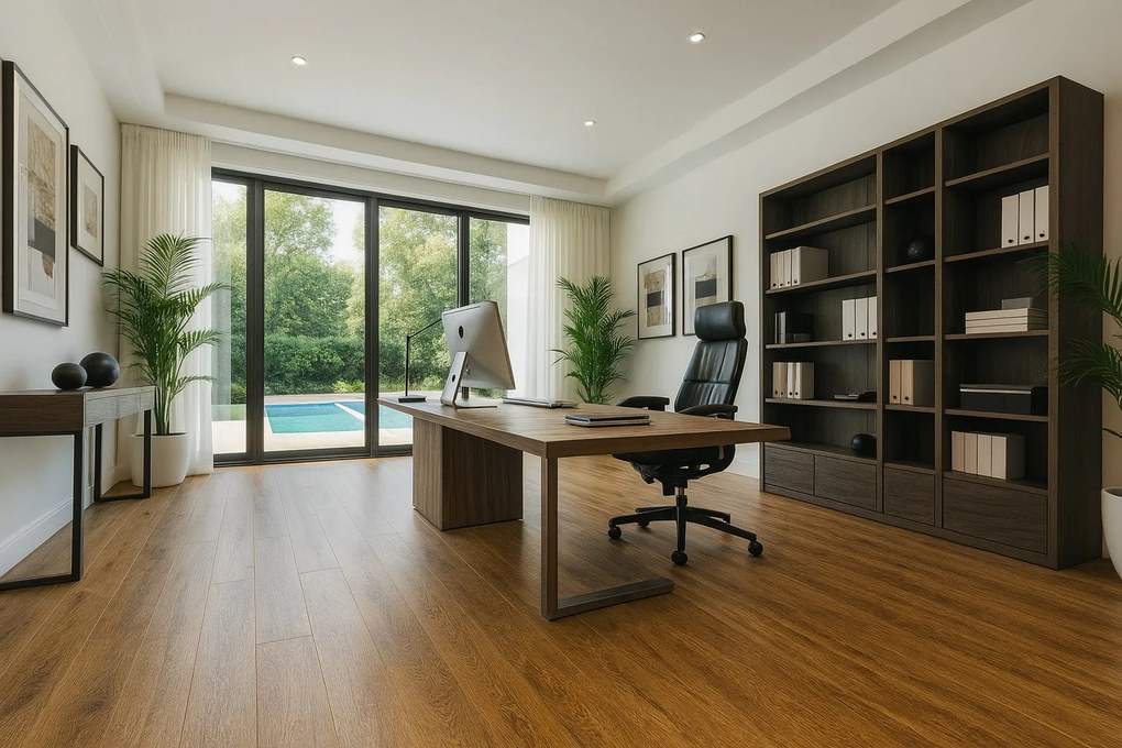 Beauflor, PVC podlaha - lino Blacktex Texas Oak 136L - dub, na míru, šíře 3m,4m, hnědá, filc, chodba / předsíň