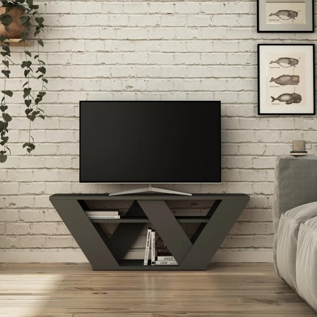 TV stolek PIPRALLA 110 cm antracitový