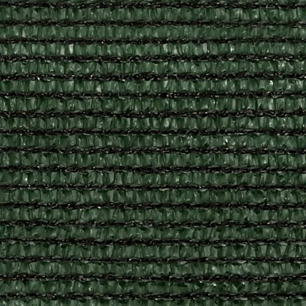 Stínící plachta obdélníková HDPE 2,5 x 5 m Dekorhome Tmavě zelená