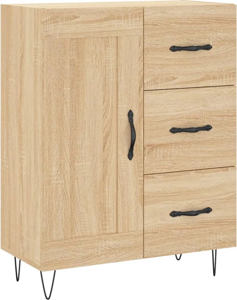 Skříň highboard dub sonoma 69,5 x 34 x 180 cm kompozitní dřevo 3198692