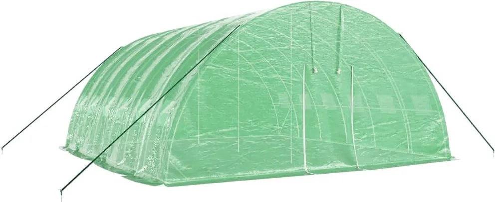 Skleník s ocelovým rámem zelený 36 m² 6 x 6 x 2,85 m 3188106