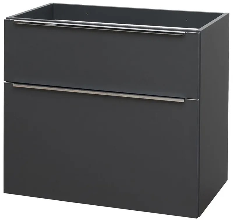 Mereo Mereo, Mailo, koupelnová skříňka 81 cm, bílá, dub, antracit, CN531S