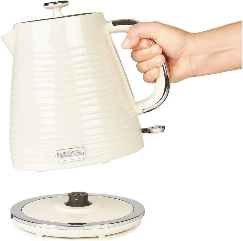 Krémová plastová rychlovarná konvice 1,7 l Devon – Haden