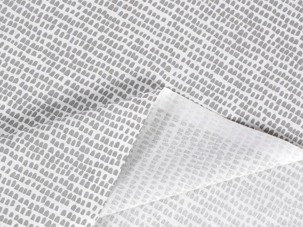 Biante Bavlněný závěs Sandra SA-061 Nepravidelné tvary na bílém 135x220 cm
