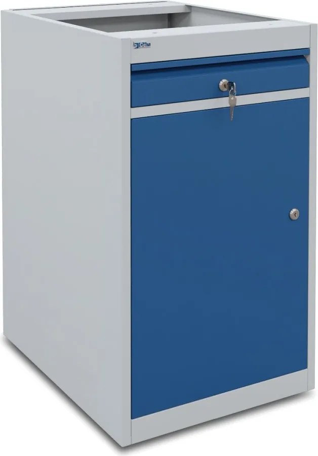 Enprag Dílenský stůl CE20_1PD - 1x zásuvka + 2x dveře