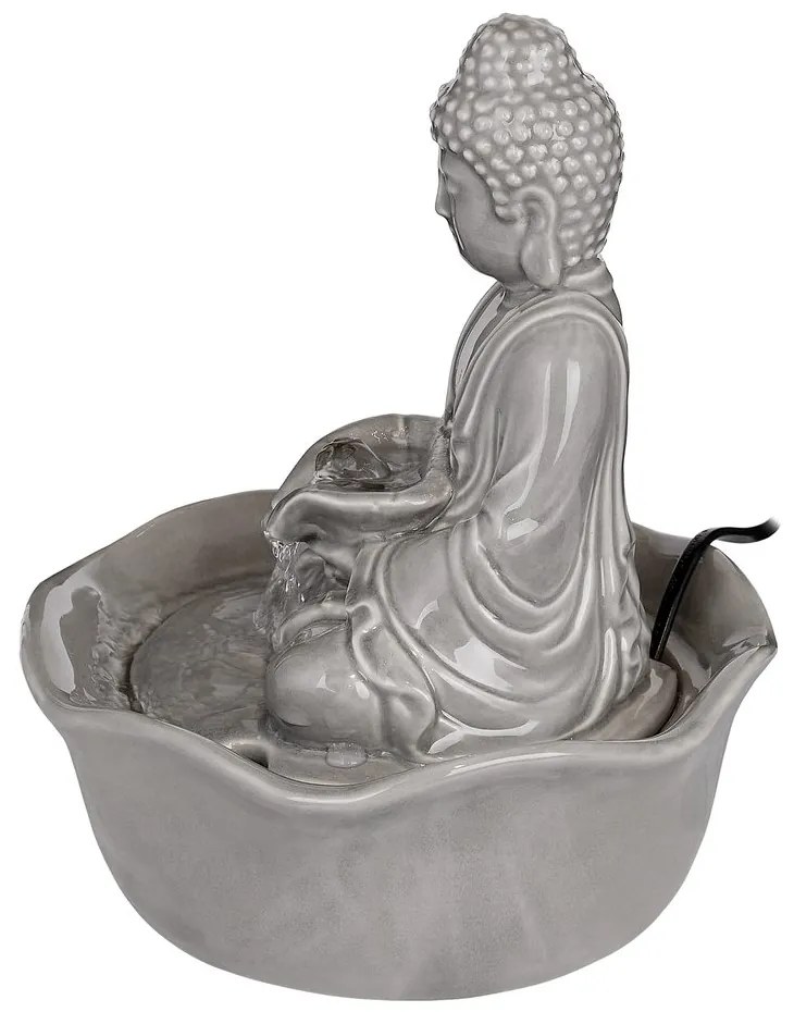BALANCE Stolní fontána Buddha - šedá