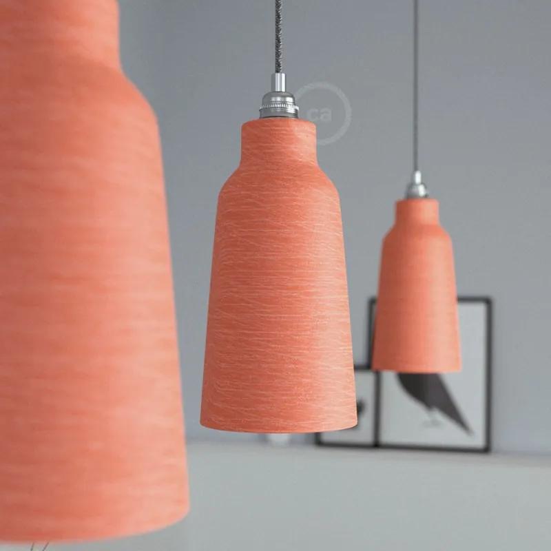 creative cables Keramické stínidlo ve tvaru lahve z kolekcie Materia Barva komponentu: Korálová
