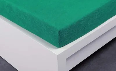 XPOSE ® Froté prostěradlo Exclusive dvoulůžko - zelenkavá 140x200 cm