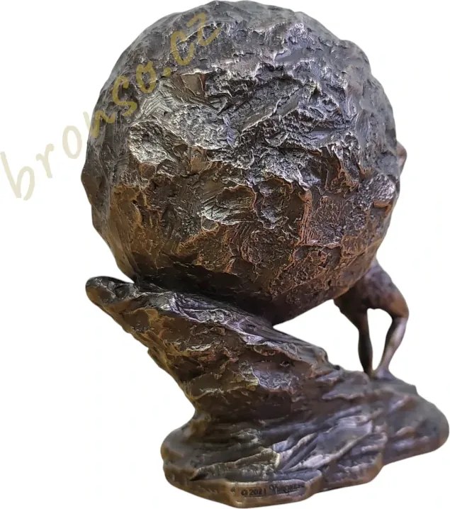 Sisyfos valí balvan do kopce, Veronese WU77845A1 (Sisyfovská práce – soška Veronese)