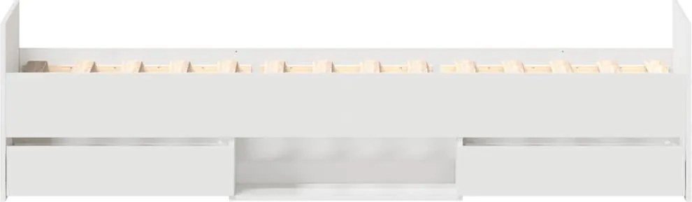 Rám postele s hlavovým a nožním čelem bílý 90 x 190 cm 3203810