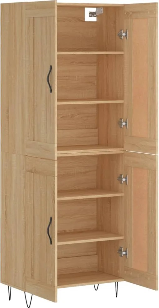 Skříň highboard dub sonoma 69,5 x 34 x 180 cm kompozitní dřevo 3199716