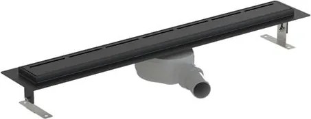 Sprchový žlab SAT 85 cm nerez černý ZLAB90NRZBL