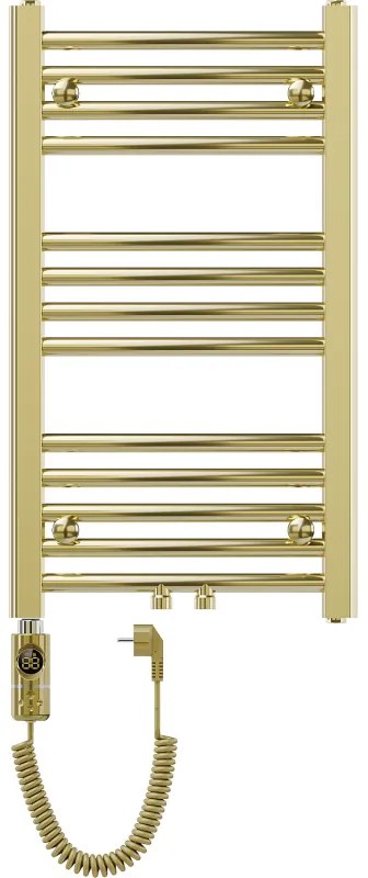 Mexen Ares, elektrické topné těleso 700 x 400 mm, 300 W, zlatá lesklá, W102-0700-400-2300-50
