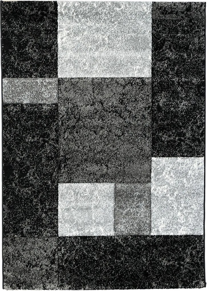 Koberce Breno Kusový koberec HAWAII 1330 Black, Šedá, Vícebarevné, 133 x 190 cm