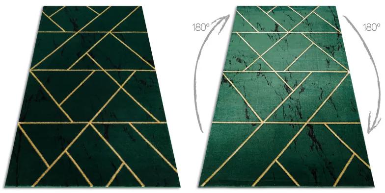 Dywany Łuszczów Kusový koberec Emerald geometric 1012 green and gold ROZMĚR: 140x190