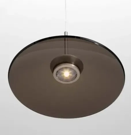 LED stmívatelný nikl-hnědý moderní lustr Esti