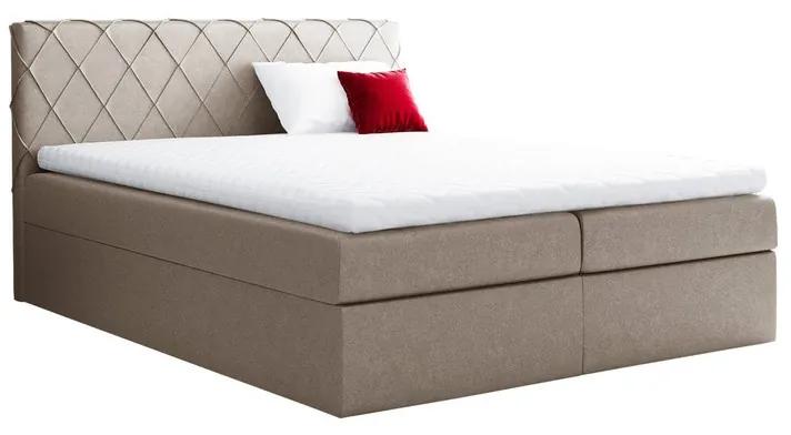 Kontinentální postel Narcyn, Rozměr postele: 160 x 200 cm, Barva:: Velluto 10