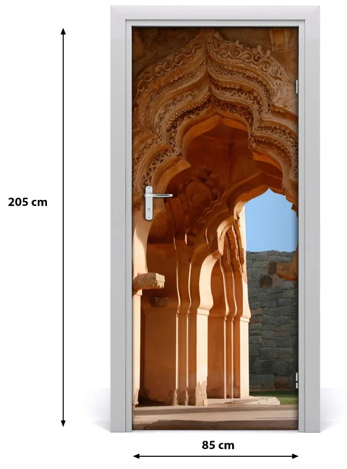 Fototapeta samolepící dveře Lotus Mahal Hampi 85x205 cm