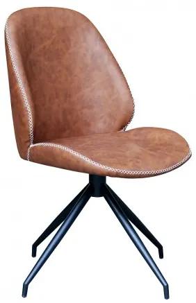Kancelářská židle otočná MONTE CARLO House Nordic, ekokůže hnědá House Nordic 1001350