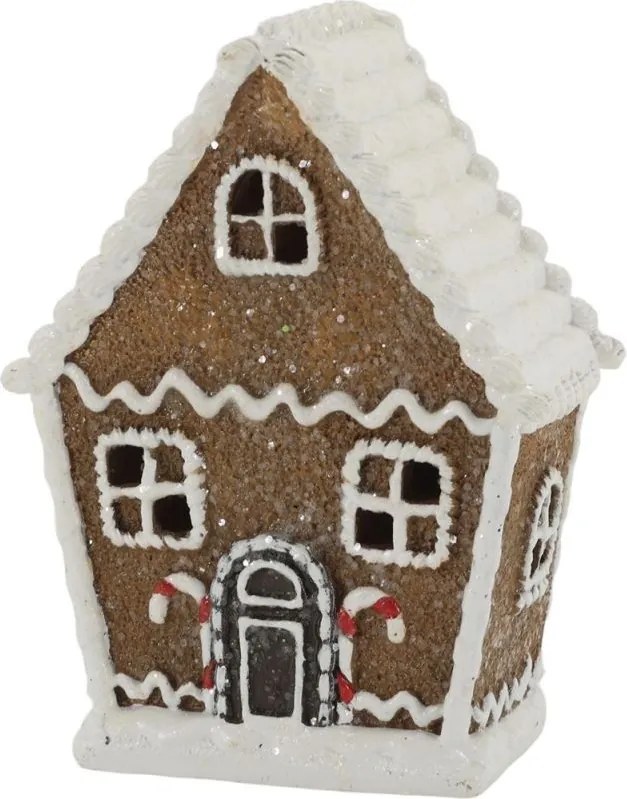 Perníková chaloupka Gingerbread Noël LED – 9,5*5*12,5 cm / 2xLR44