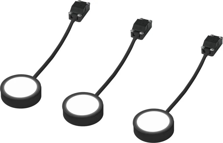 Osram - SADA 3x LED Podlinkové svítidlo UNDERCABINET LED/3W/230V 3000K černá