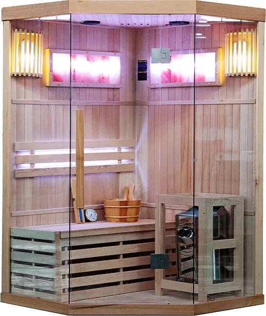 BPS-koupelny Finská sauna Relax HYD-3939 120x120, 1-2 osoby