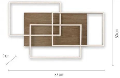 Paul Neuhaus 8330-79 - LED Stmívatelný přisazený lustr PALMA 3xLED/12W/230V + DO