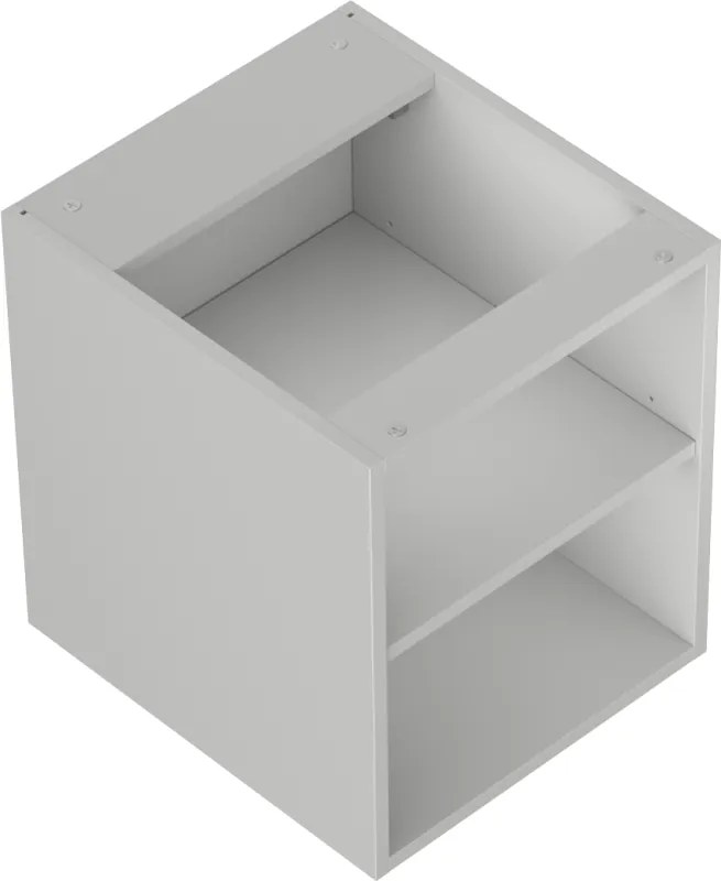 Mexen Box-A, otevřená skříňka s policí 40 cm, šedá matná, 91AX2-0400-470-0-62