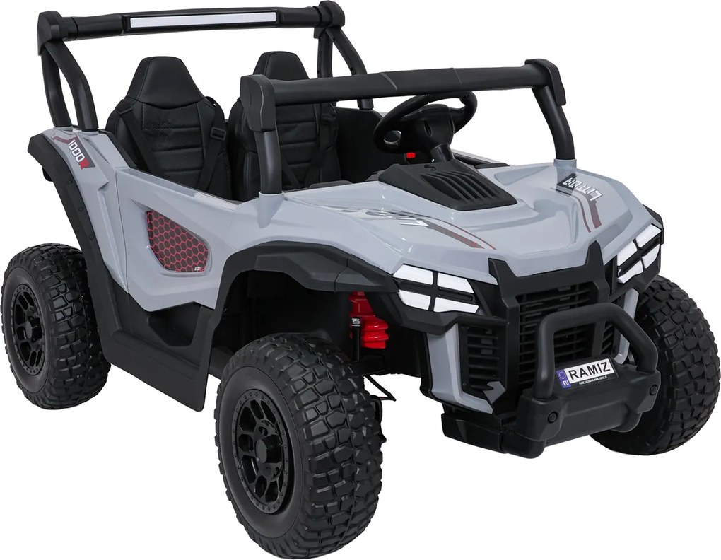 Ramiz Elektrická bugina Gravity pro děti šedá + pohon 4x4 + dálkové ovládání