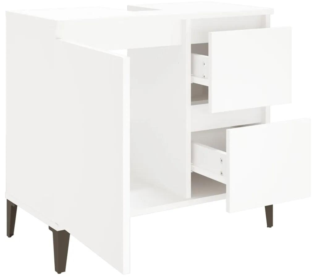 Koupelnová skříňka bílá 65 x 33 x 60 cm kompozitní dřevo