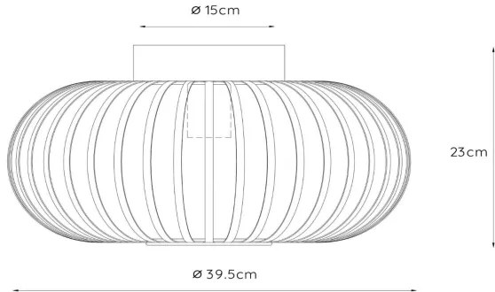 Lucide 78174/40/33 - Stropní svítidlo MANUELA 1xE27/60W/230V pr. 39,5 cm zelená