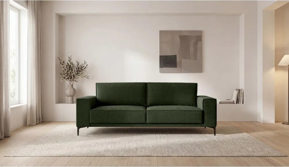 Zelená žinylková pohovka 224 cm Copenhagen – Scandic