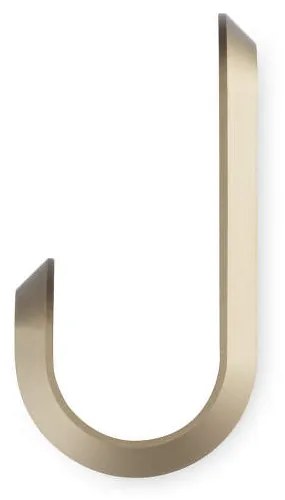 Normann Copenhagen Věšáky Curve Mini Hooks – set 2 ks, matt gold