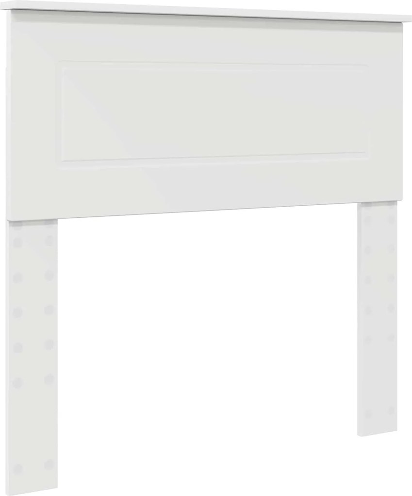 Rám postele s čelo Bílá 90 x 190 cm Kompozitní dřevo 3408704