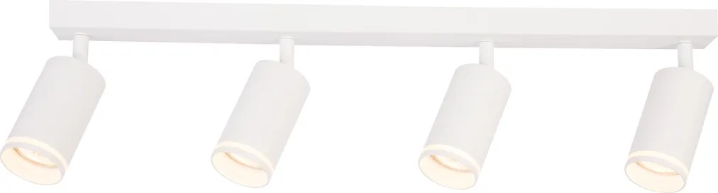Bodové svítidlo Pipe Ring, 4x bílé kovové stínítko, w