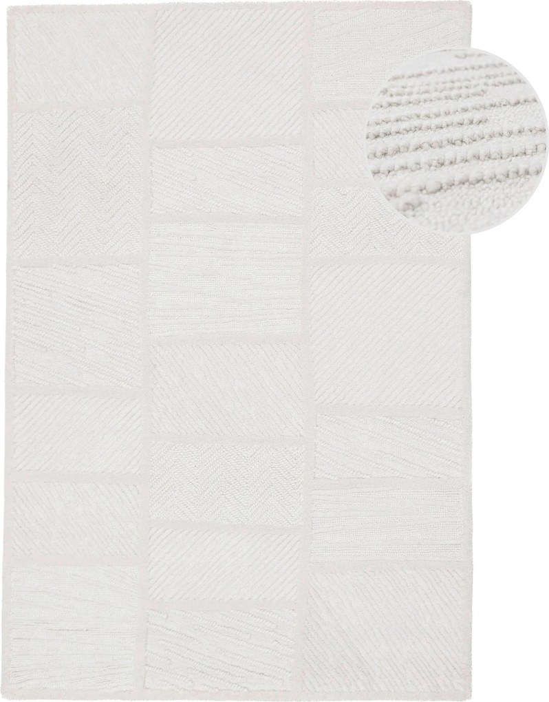 XXXLutz VLNĚNÝ KOBEREC, 140/200 cm bílá Flair Rugs - Online Only koberce & rohožky - 003165049801