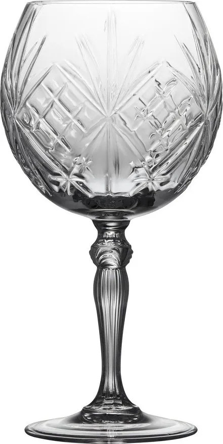 Křišťálové skleničky v sadě 4 ks na gin 650 ml Melodia – Lyngby Glas