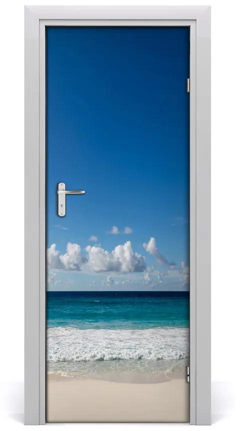 Fototapeta na dveře samolepící tropická pláž 75x205 cm