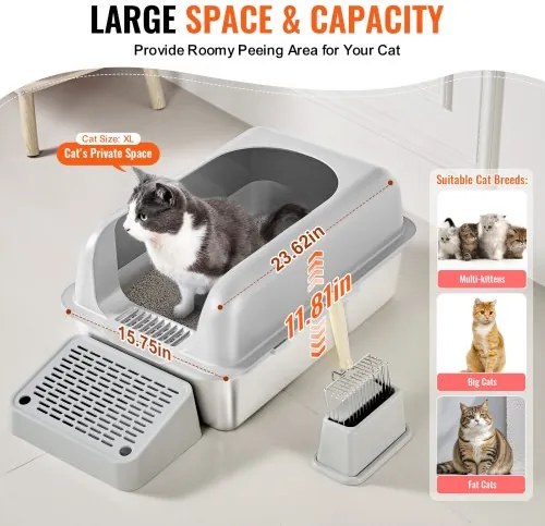 15,2 cm Deep Cat stelivo Bezzápachové stelivo s filtrační deskou