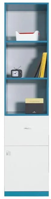 Mobi - regál MO5 L/P - modrá