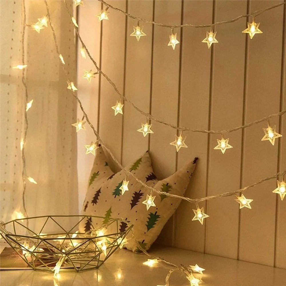 Vánoční LED světelný řetěz s hvězdami LUMI
