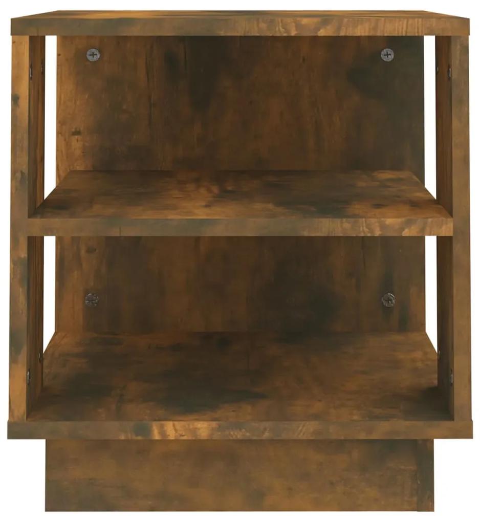 Konferenční stolek kouřový dub 40 x 40 x 43 cm kompozitní dřevo - Default Title