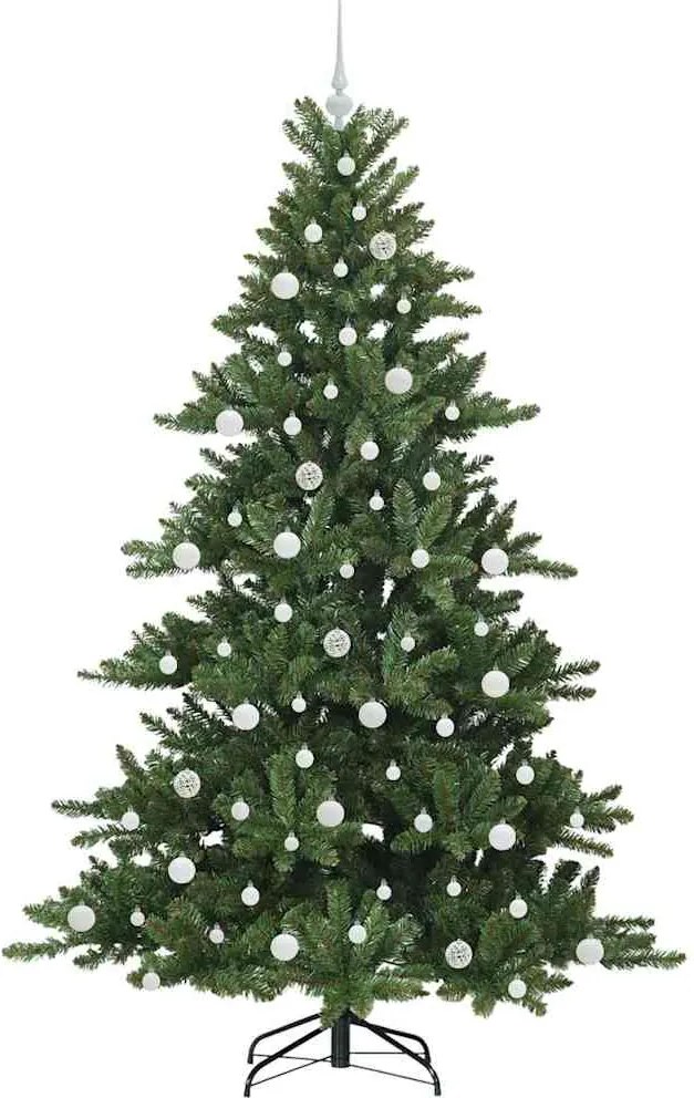 Umělý Skládací Vánoční Strom Zelená 210 cm PVC a ocel 3397682